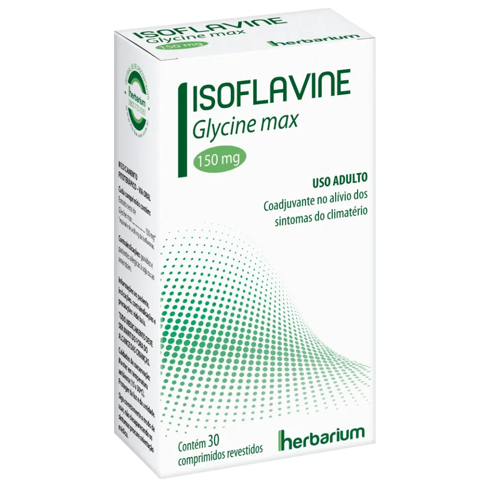 ISOFLAVINE 150MG COM 30 COMPRIMIDOS - Farmácia do IPAM