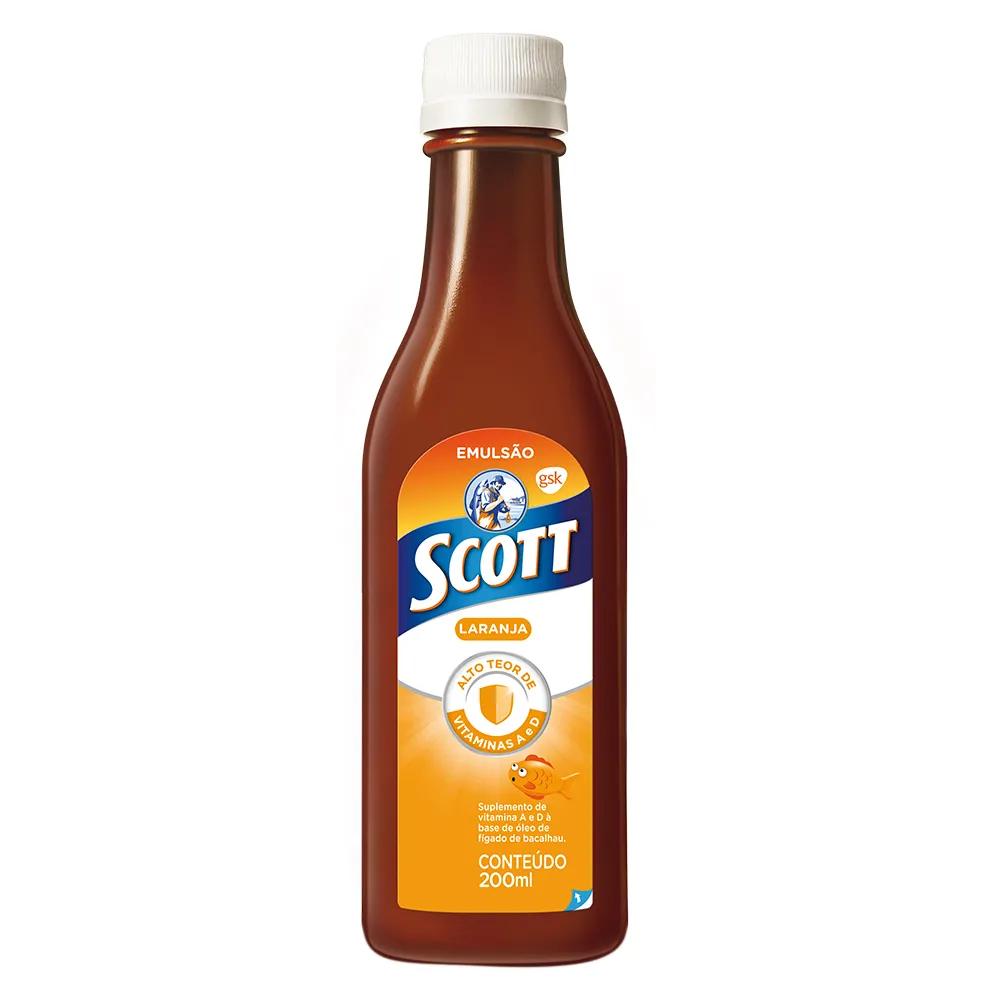 SCOTT EMULSÃO SABOR LARANJA 200ML - Farmácia do IPAM